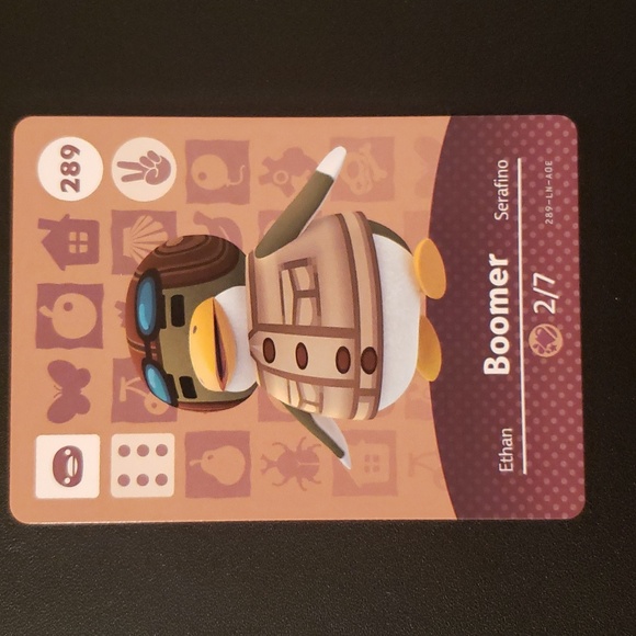 Nintendo | Other | 32 Boomer 289 Animal Crossing Acnh Amiibo Card ...